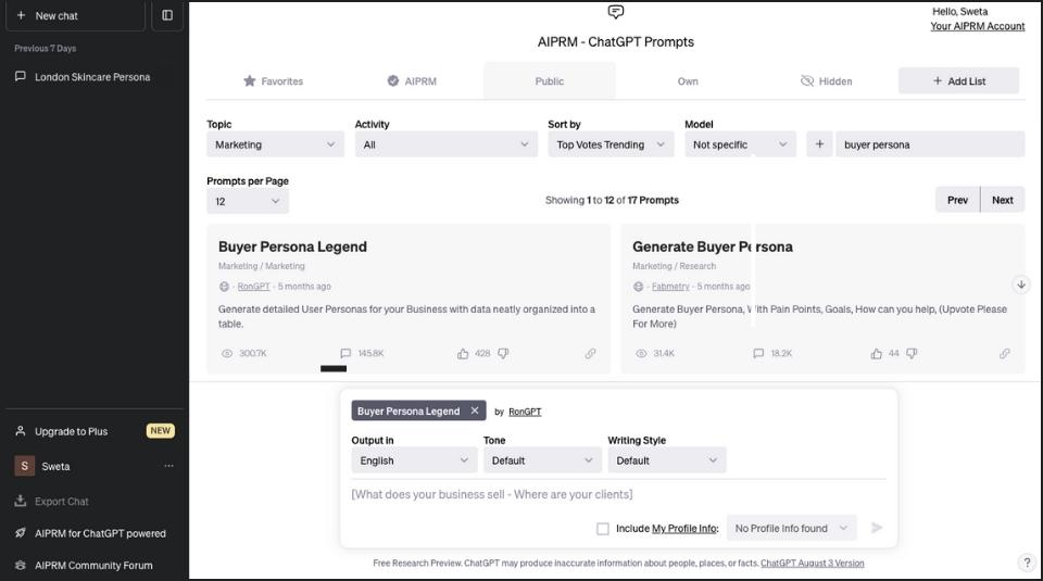 How to Create Personas Using ChatGPT