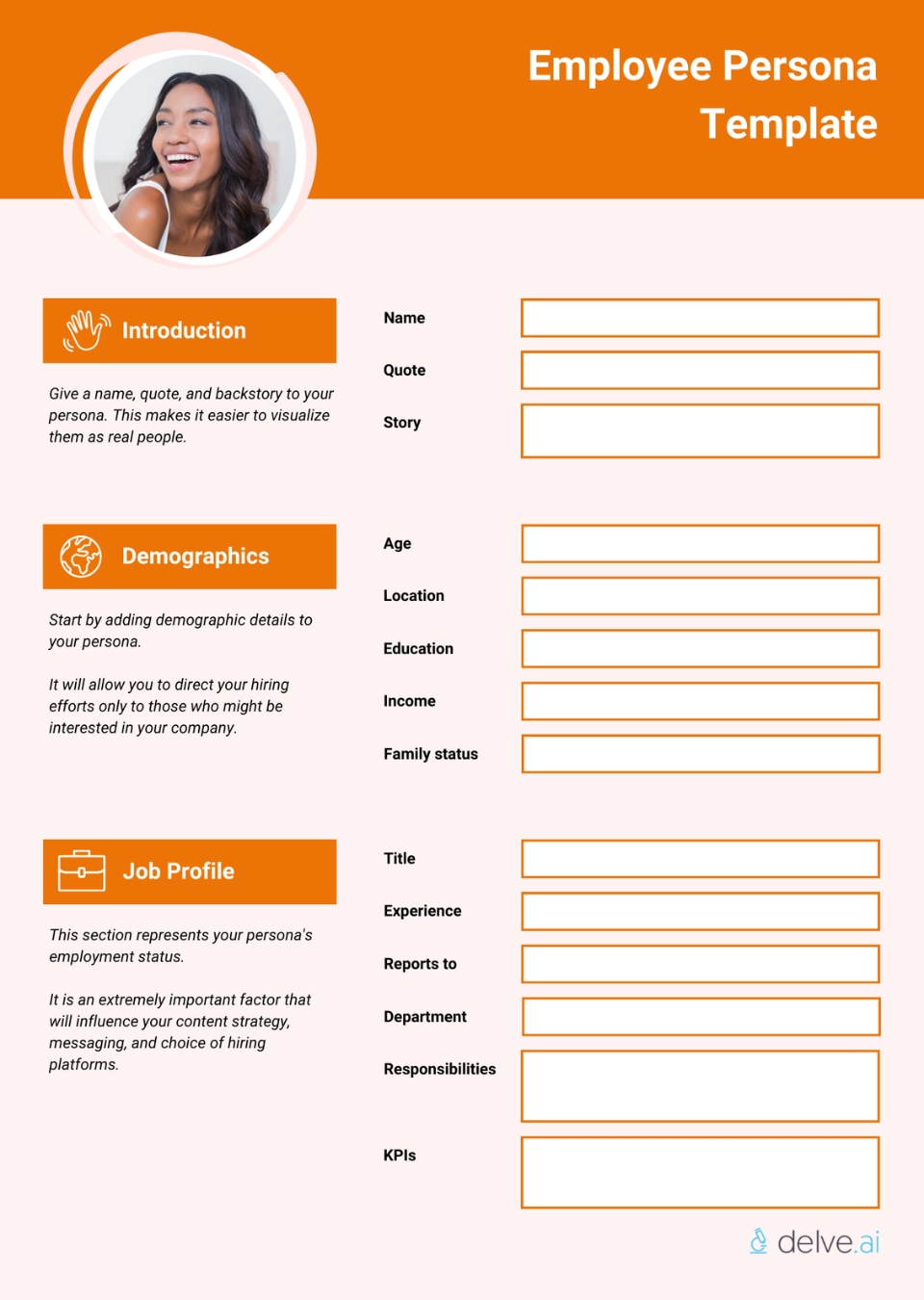 Free Buyer Persona Template [Download Now] | Delve AI